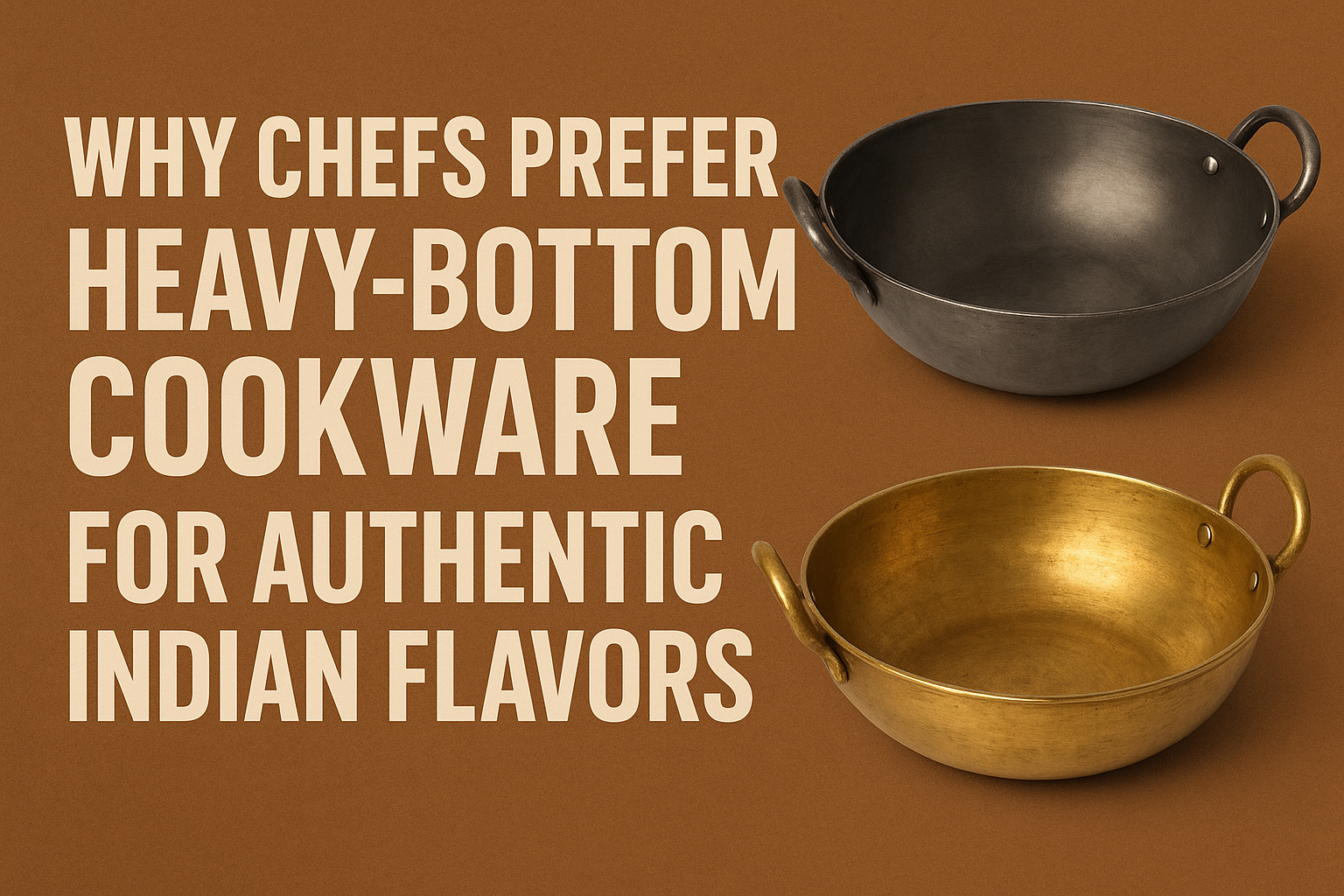 Why Chefs Like Heavy Bottom Cookware for Real Indian Taste – Param Upyog