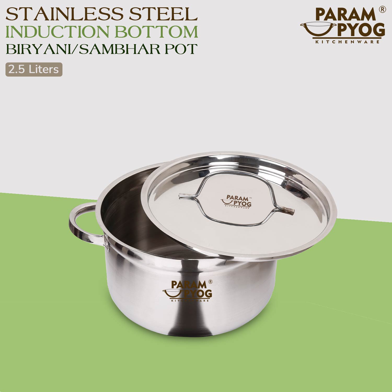 Stainless Steel Biryani/Sambar pot – Param Upyog